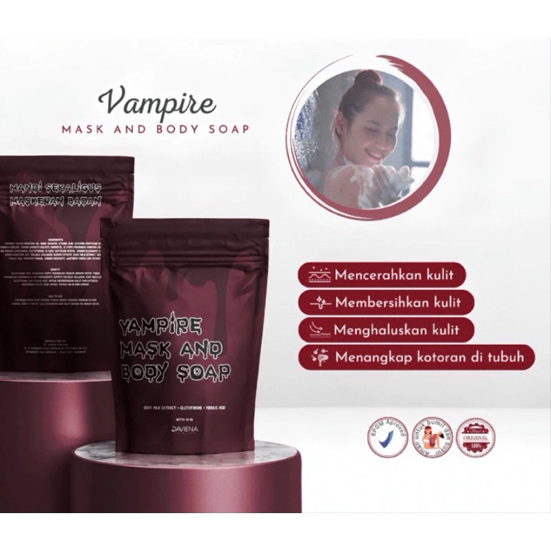 Jual Daviena Vampire & Body Mask | Sabun Vampire Daviena Skincare ...