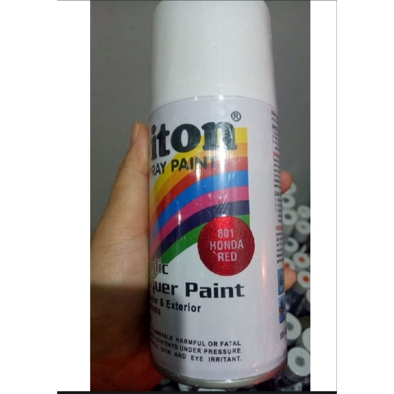 Jual cat semprot pilok pilox diton honda red 801 300cc/150 cc merah ...