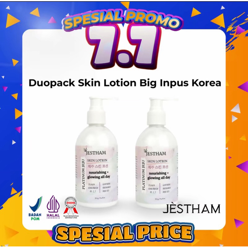 Jual DOUBLE LOTION INPUS BIG JESTHAM (2pc) | Shopee Indonesia