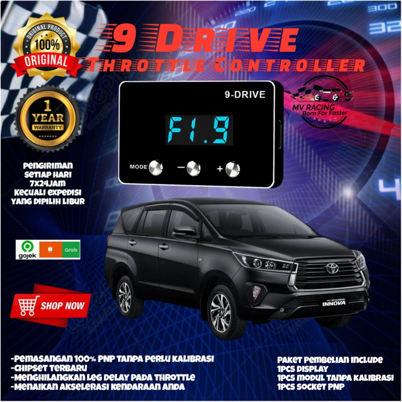 Jual Original 9 Drive Throttle Controller TOYOTA INNOVA REBORN 9Drive ...