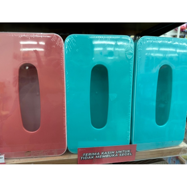 Jual BONANZA Tempat tissue plastik tempat tissue aneka warna tempat ...