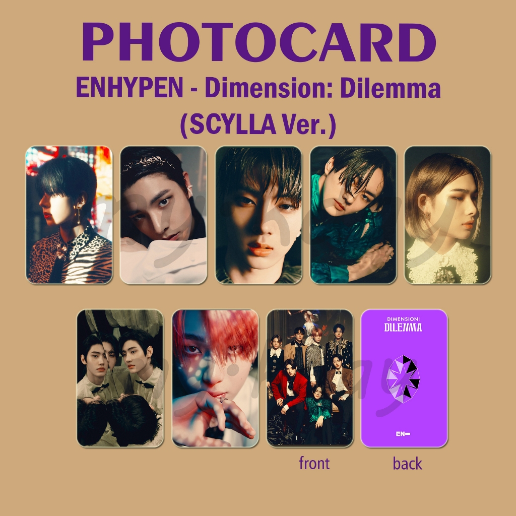 Jual PC-0660, Photocard ENHYPEN Dimension: Dilemma (SCYLLA Ver.) 2 sisi | Shopee Indonesia