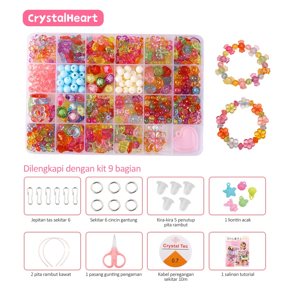 Jual Kyopta Beaded set kotak manik meronce Mainan edukasi kreatifitas ...