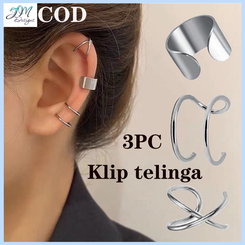 Jual Klip Telinga Baja Titanium, Klip Tulang Telinga Gaya Keren, Anting ...