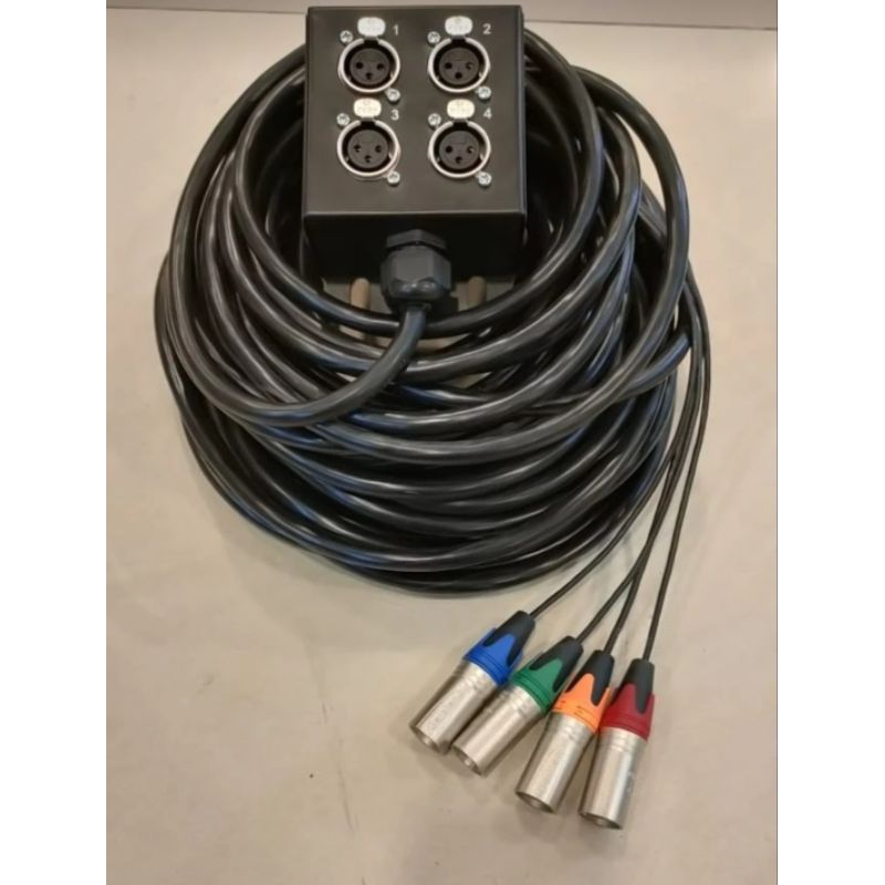 Jual Kabel snake 4ch Linkon 25 meter/Snake Cable isi 4 xlr male ...
