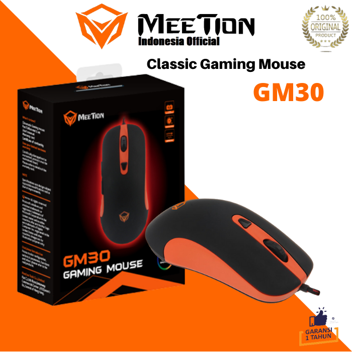 Jual Mouse Gaming Classic Gaming Game Mouse MT GM30 MeeTion | Shopee ...