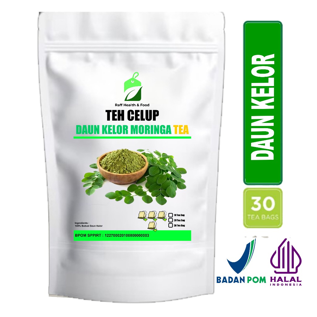 Jual Teh Daun Kelor Instan Isi 30 Tea Bag, Teh Celup Daun Kelor, Teh Daun Kelor Premium, Moringa ...
