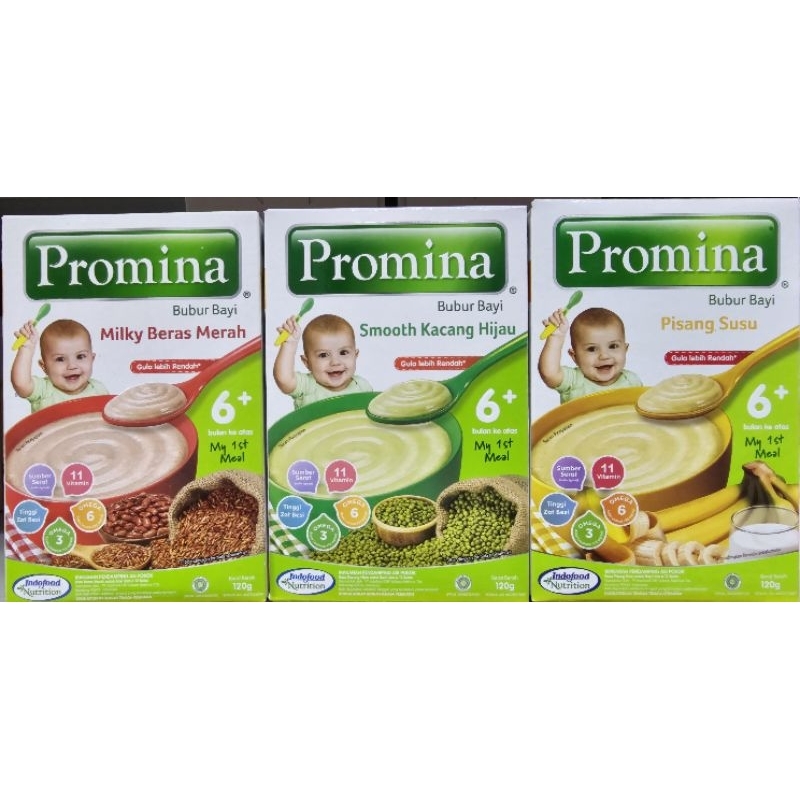 Jual Promina Bubur Bayi 120gr Box - Untuk Usia 6 Bulan Ke Atas | Shopee ...