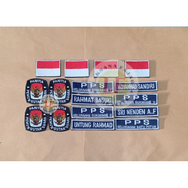 Jual set atribut logo PPK PPS KPPS SEKRETARIAT PPS PPK pake perekat ...