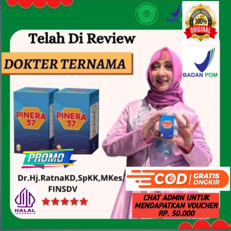 Jual PINERA57 100% ORIGINAL 1 Box OBAT STROKE KOLESTEROL DIABETES ...