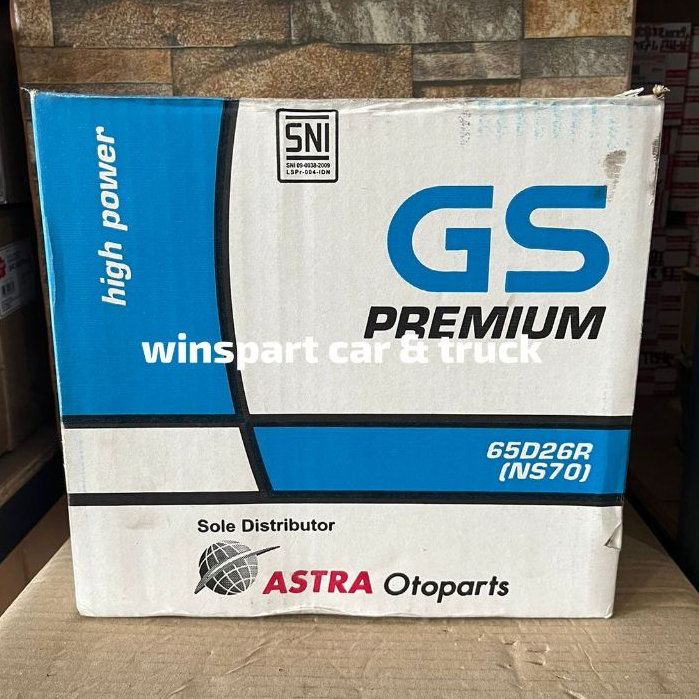 Jual AKI BASAH MOBIL NS70 65D26R 12V 65AH Merk GS & INCOE ASLI ORIGINAL ...