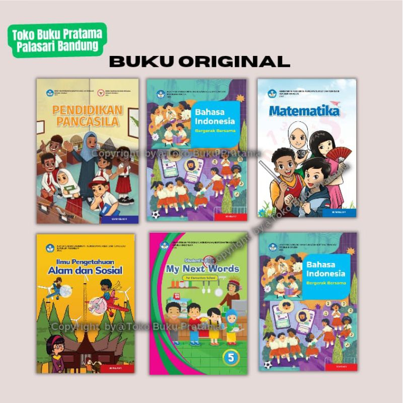 Jual Buku Kurikulum Merdeka Kelas 5 Sd Matematika,Ipas,B.indonesia,B.Inggris,Agama,Pancasila ...