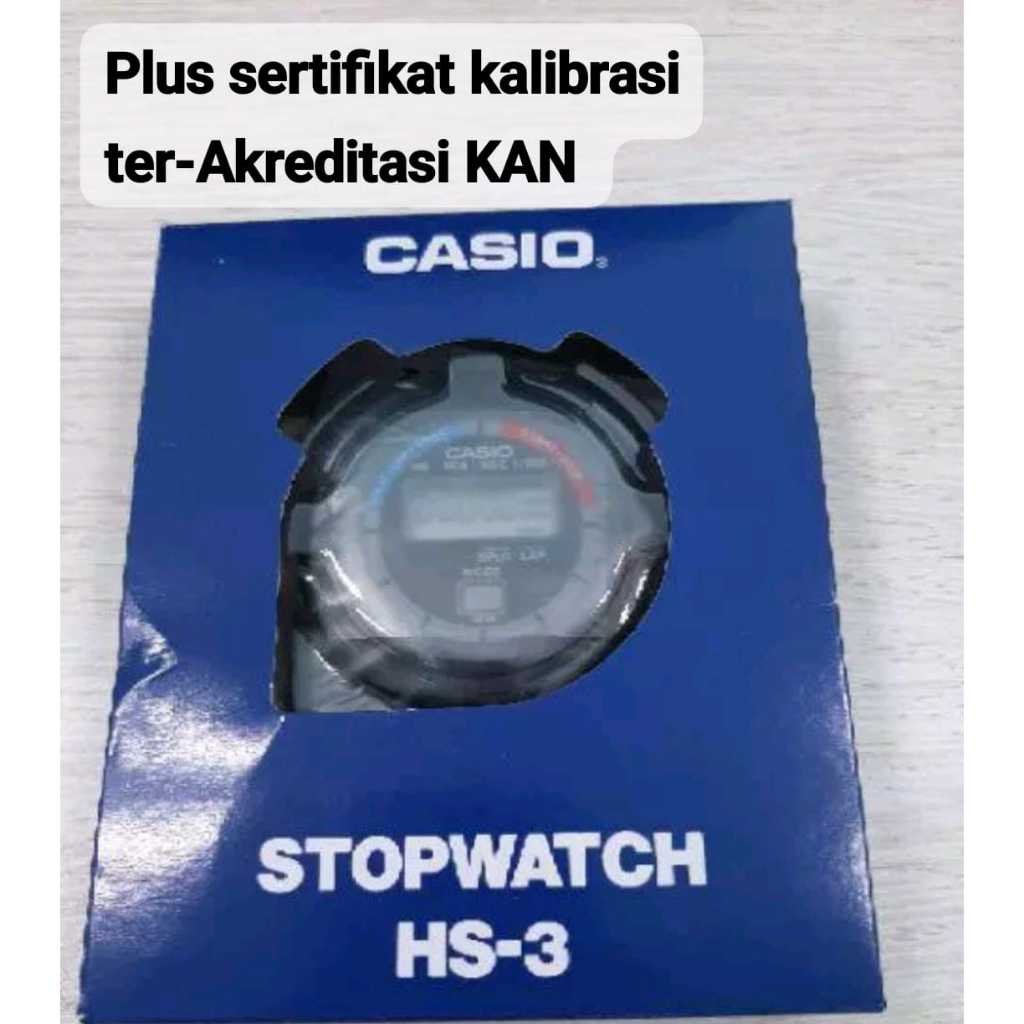 Jual Stopwatch Casio HS 3 - Alat Pengukur Waktu Casio HS-3 Plus Sertifikat Kalibrasi | Shopee ...