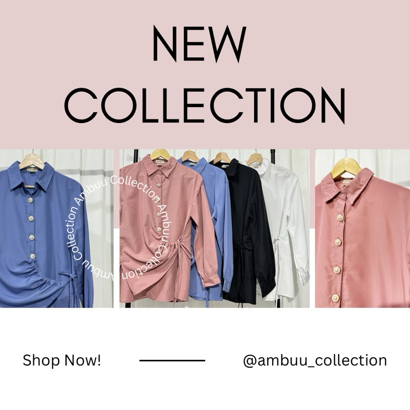 Jual Ambuu - Plain Blouse - atasan/blouse/korean/casual/anggun/cantik ...
