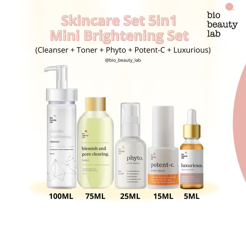 Jual Bio Beauty Lab Mini Brightening Set | Shopee Indonesia
