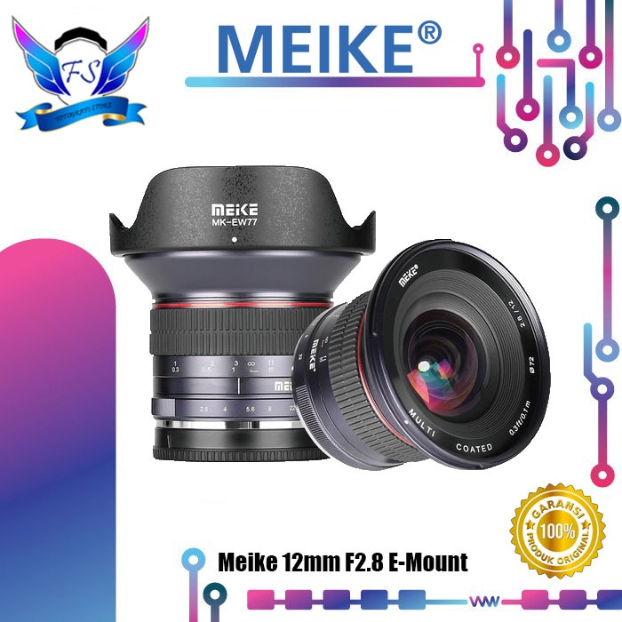 Jual Meike 12mm F2.8 E-Mount Sony APS-C Lens Lensa Ultra Wide Angle ...