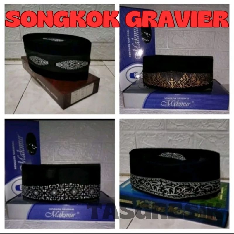 Jual PECI/SONGKOK/KOPYAH DEWASA MOTIF BATIK IKAT MOTIF GRAVIER, SONGKET ...