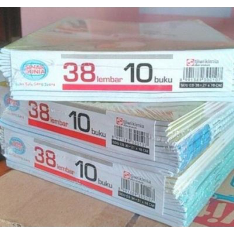 Jual Buku Tulis Anak Sekolah SIDU 38 Lembar isi 10 buku/pack | Shopee ...