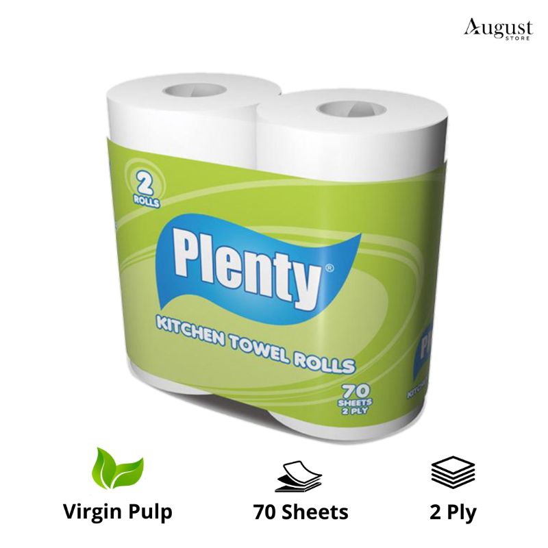 Jual Tisu Tissue Plenty Kitchen Towel Isi 2 Rolls / 70 Sheets / 2 Ply ...