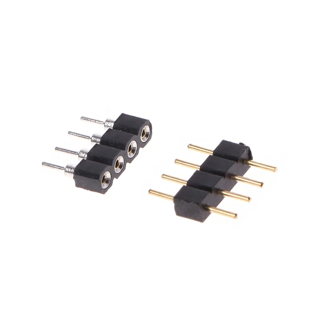 Jual Konektor 4 Pin Sisir Male / Female LED Strip RGB 5050 / 3528 Round ...