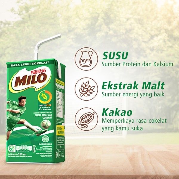 Jual Susu Nestle Milo UHT Activ-Go Kotak 180ml dus isi 36pcs | Shopee Indonesia