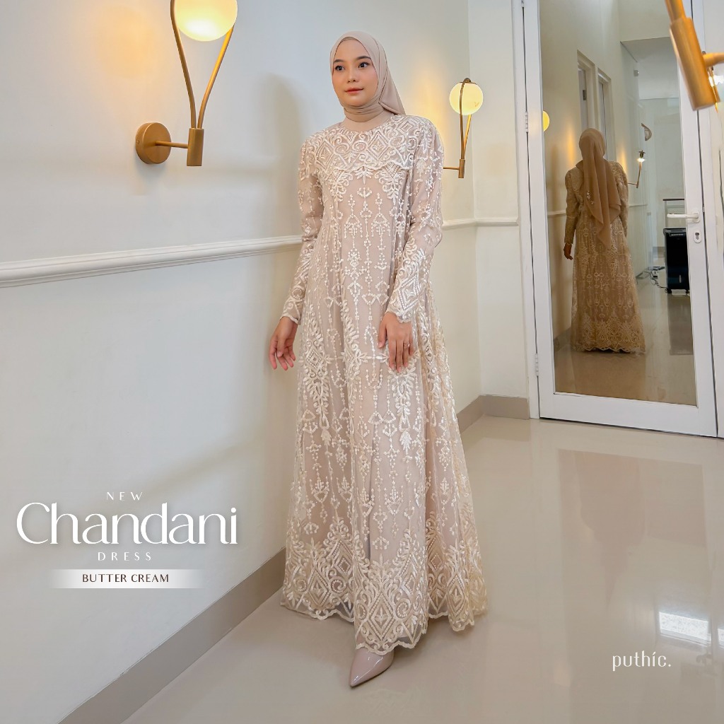 Jual PUTHIC DRESS READY STOCK - NEW CHANDANI - DRESS - GAUN - FULL LACE ...