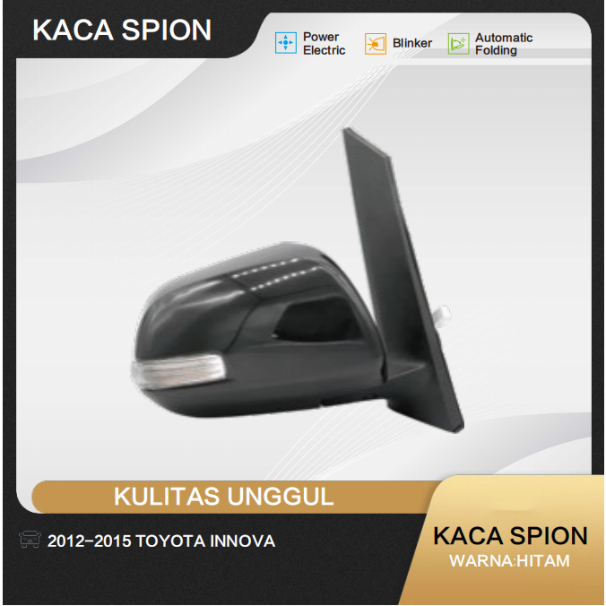 Jual Kaca spion pembalik mobil TOYOTA INNOVA 2012 Tujuh kabel | Shopee ...