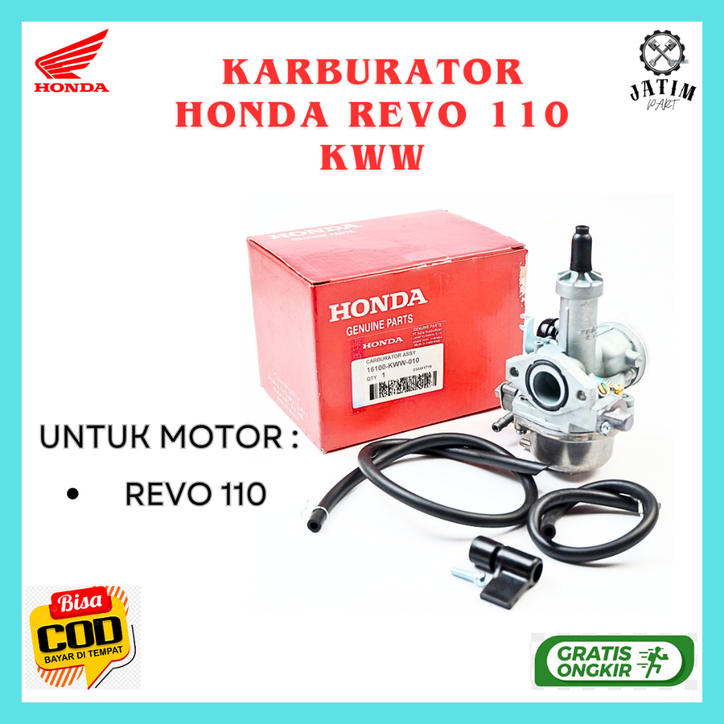 Jual Karburator Honda Revo 110 KWW / Karbu Motor Revo 16100-KWW-010 ...