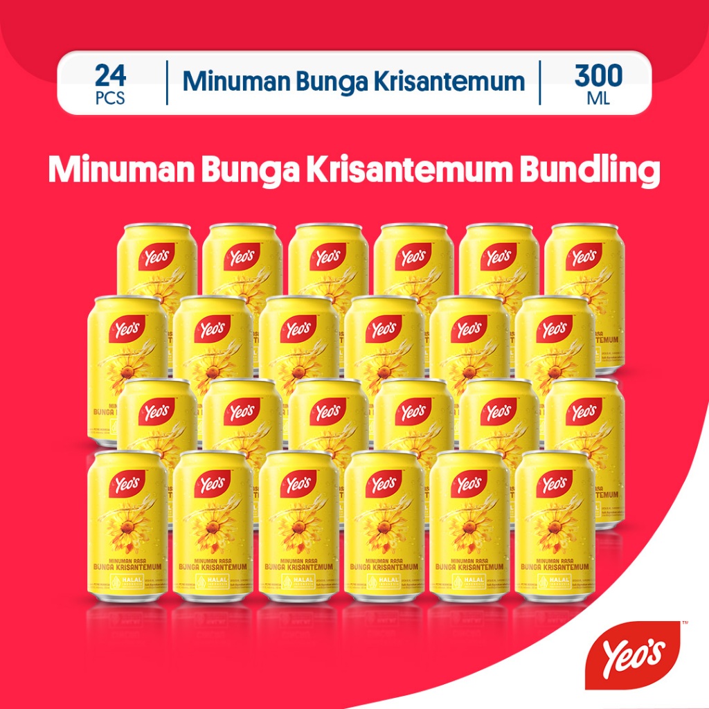 Jual Yeos Minuman Kaleng Teh Krisantemum 300ml - 24 Pcs | Shopee Indonesia