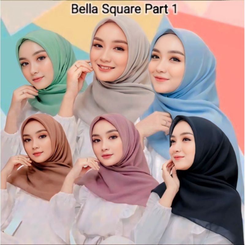 Jual BELLA SQUARE / HIJAB SEGI EMPAT / VARIAN WARNA LENGKAP / HIGH QUALITY KATALOG 1 | Shopee ...