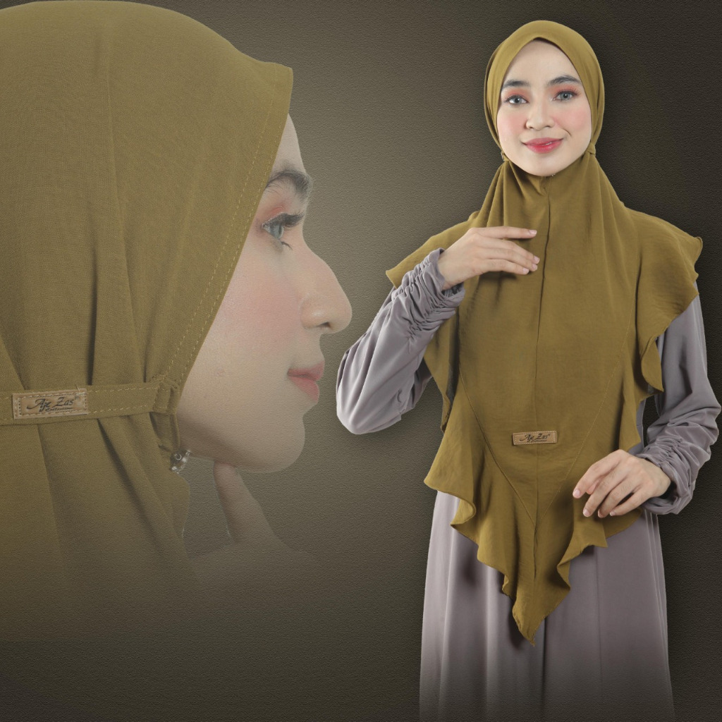 Jual BISA COD Hijab Daily Simpel Kode INASI Non Pet Tali Bahan Kringkel Premium by Ory AjeZas ...