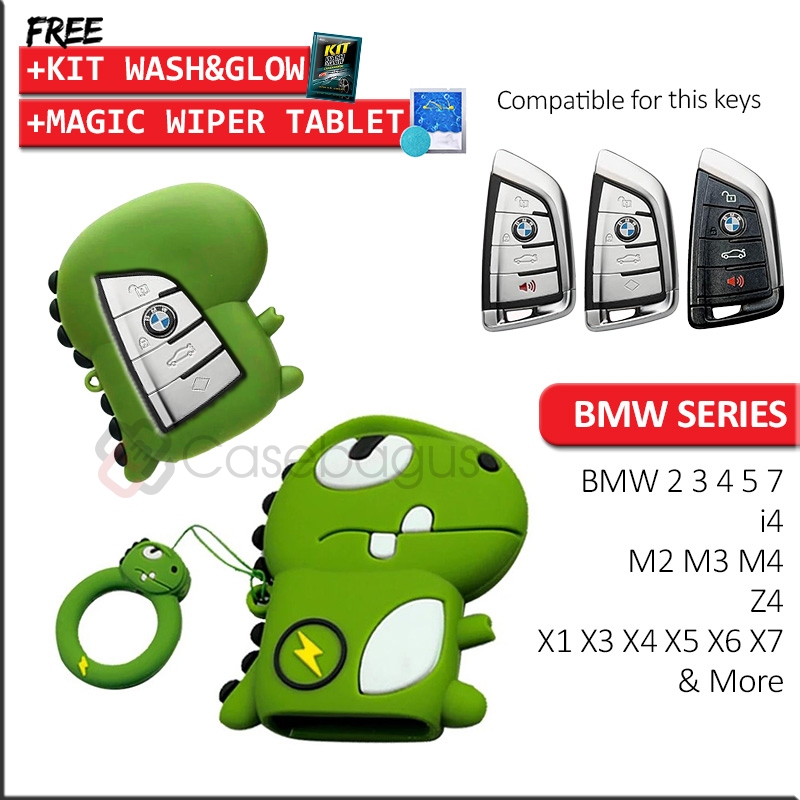 Jual BMW 2 3 4 5 7 i4 M2 M3 M4 Z4 - Cute Dino Case Kunci Mobil Key ...
