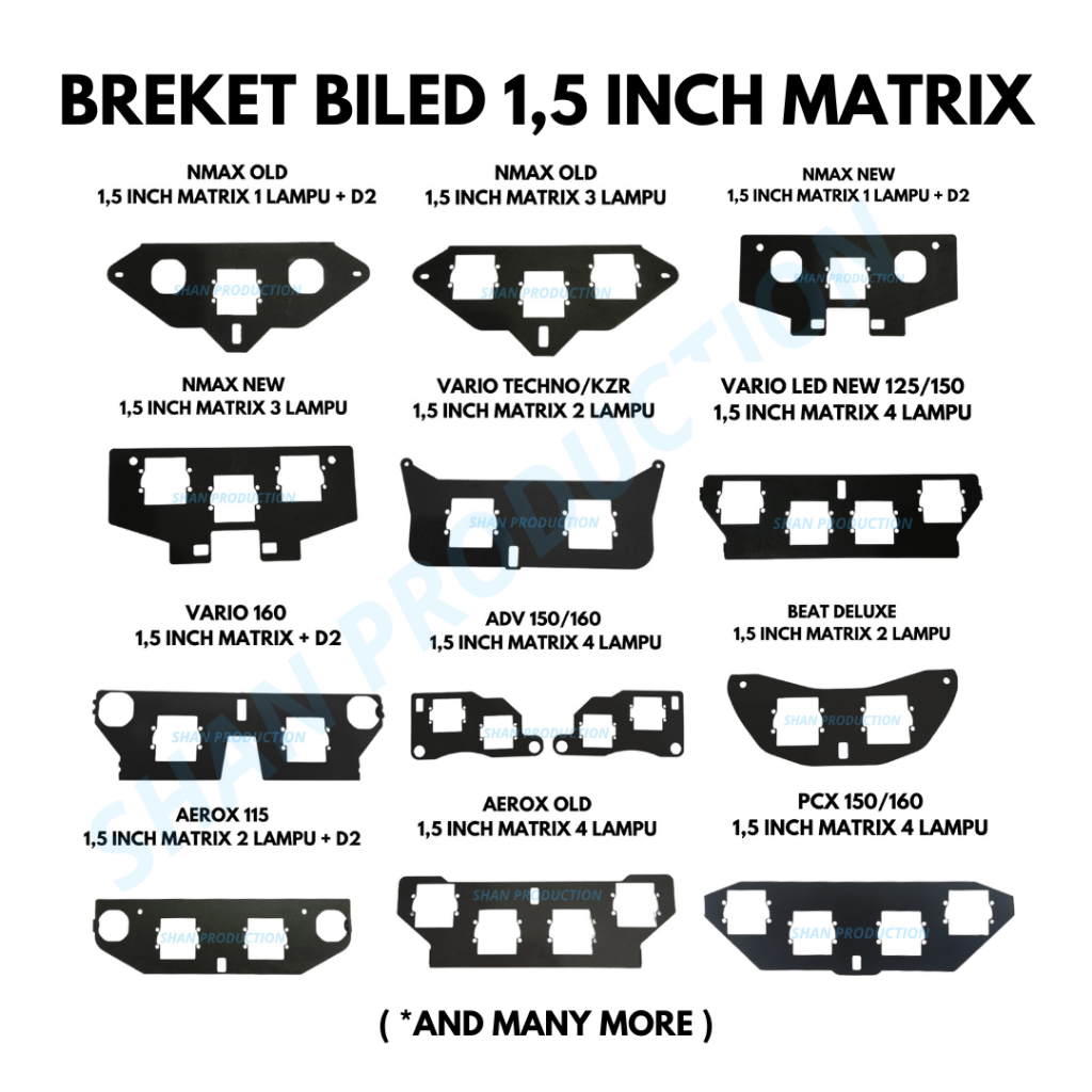 Jual LENGKAP! Bracket Biled 1,5 Inch Matrix - Breket Biled Matrix 1,5 ...