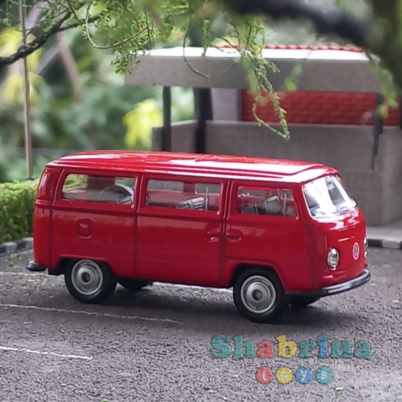 Jual Diecast Miniatur Mobil Murah - Volkswagen - VW COMBI - Welly 1/60 ...