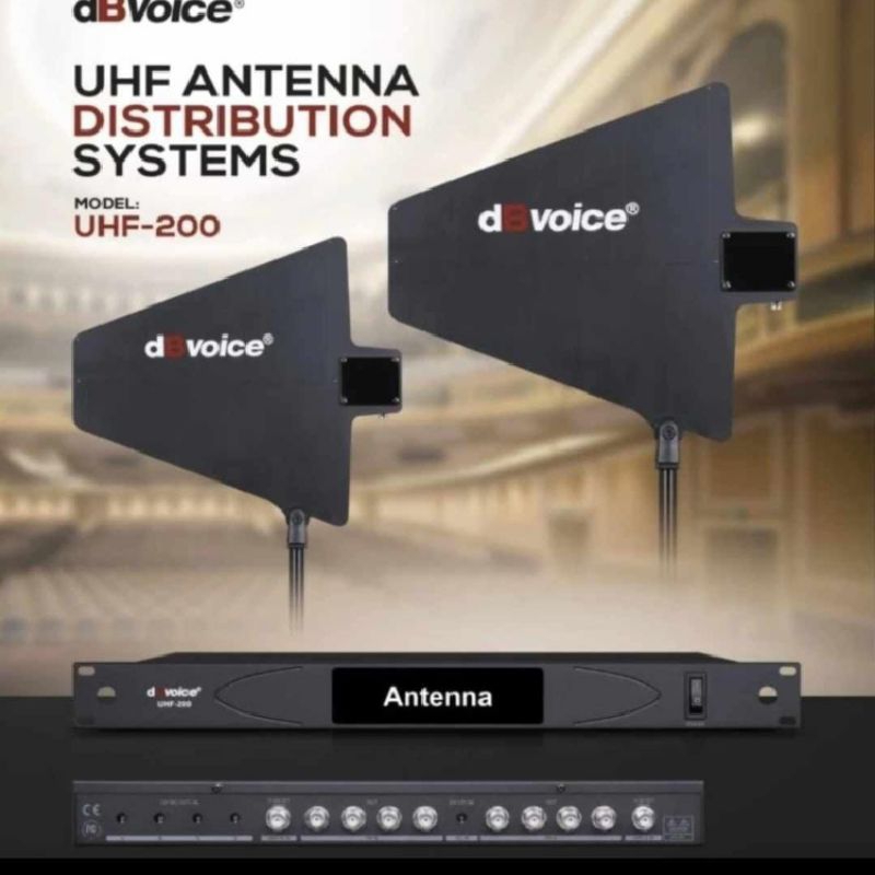 Jual Audio mic antena distributor dB Voice UHF 200 original mic ...