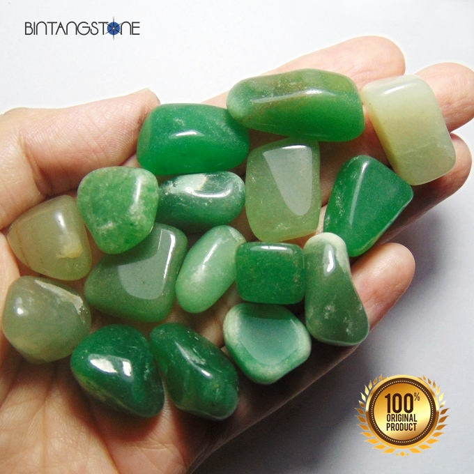 Jual Natural Aventurine Medium 10 Gram Tumbled Chips Stone Healing ...