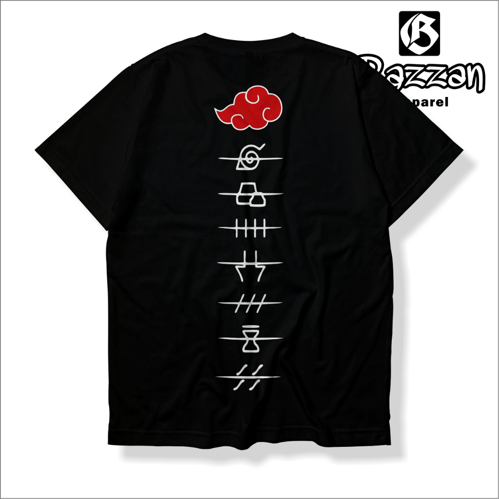 Jual Razzan kaos akatsuki special anime naruto baju anime | Shopee ...