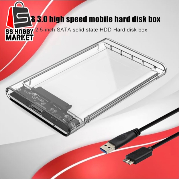 Jual Case Casing Hardisk 2.5 inch Transparent USB3.0 Hard Drive ...