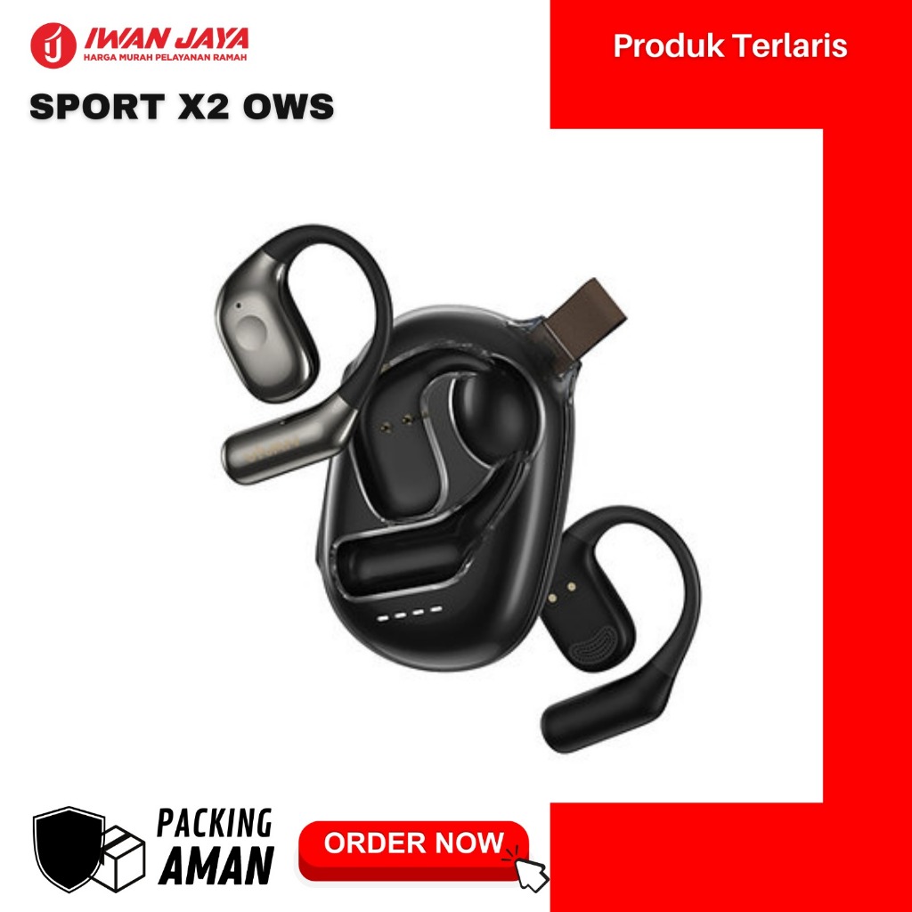 Jual VIVAN SPORT X2 OWS Open Ear 45ms True Wireless Earbuds TWS Gaming ...
