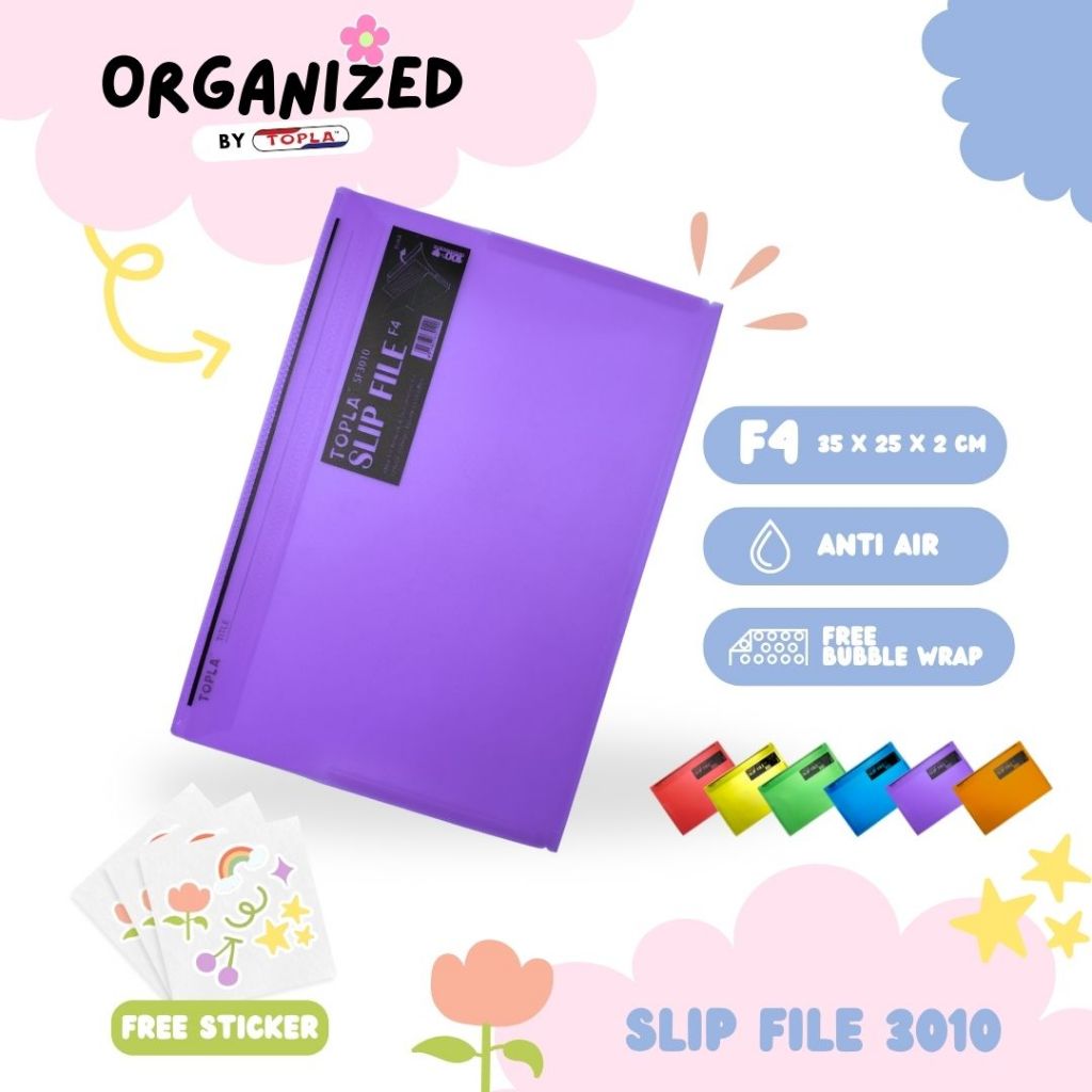 Jual TOPLA Map Slip File 3010 Map Dokumen Selip F4 Map Folder File ...