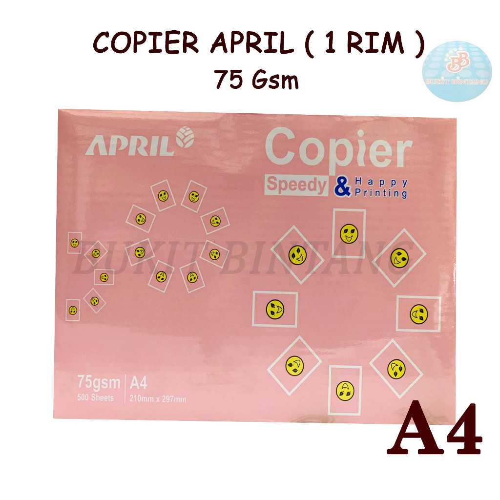 Jual Kertas HVS Copier April 75 Gsm Ukuran A4 , 1 RIM / 500 Lembar ...