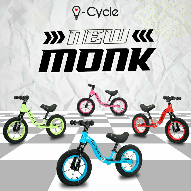 Jual Push Bike Balance Bike Sepeda Keseimbangan Anak ICYCLE Monk 12 ...