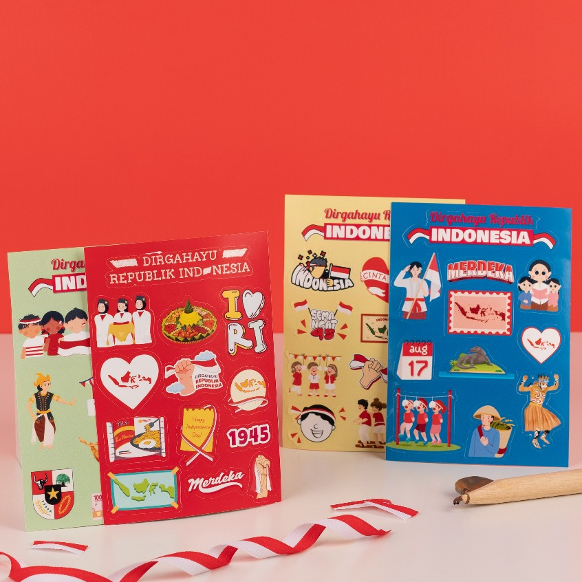 Jual Stiker / Sticker Scrapbook Kemerdekaan HUT RI 17 Agustus Indonesia ...