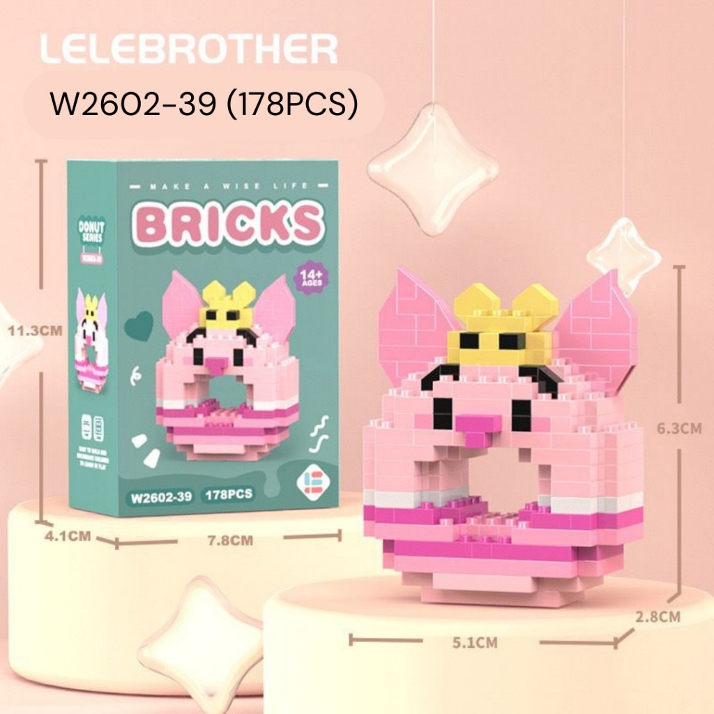 Jual [tma] Mainan Mini Brick Karakter / Balok Susun Mini / Building Box ...