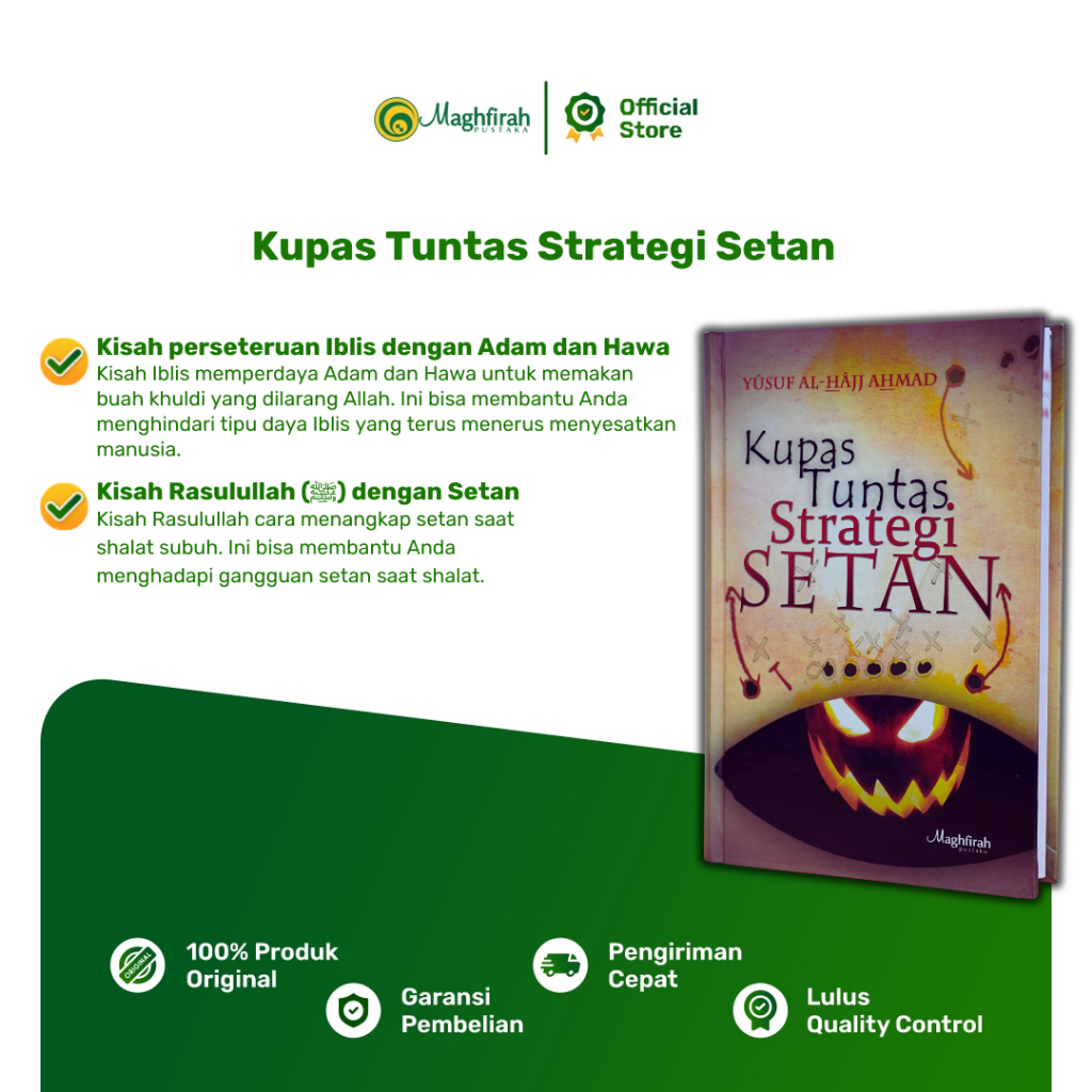 Jual Maghfirah Pustaka Kupas Tuntas Strategi Setan Buku Islami Tips Cara Mengatasi Gejala ...
