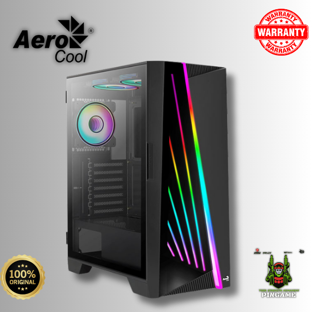 Jual Aerocool MIRAGE PC CASE Mid Tower ATX | Tempered glass | Shopee ...