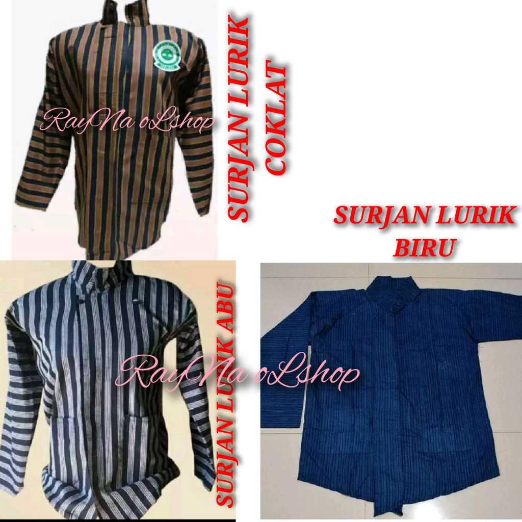 Jual BAJU KEMEJA JAWA PRIA | SURJAN LURIK | ATASAN PAKAIAN ADAT TRADISIONAL JAWA SOLO JOGJA ...