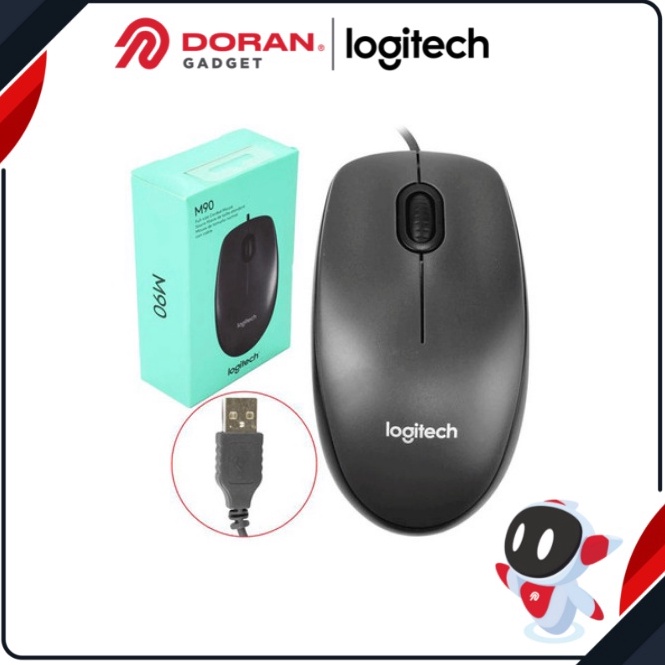 Jual Logitech M9 Mouse Kabel Wired USB Optical Sensor Garansi 1 Tahun x ...