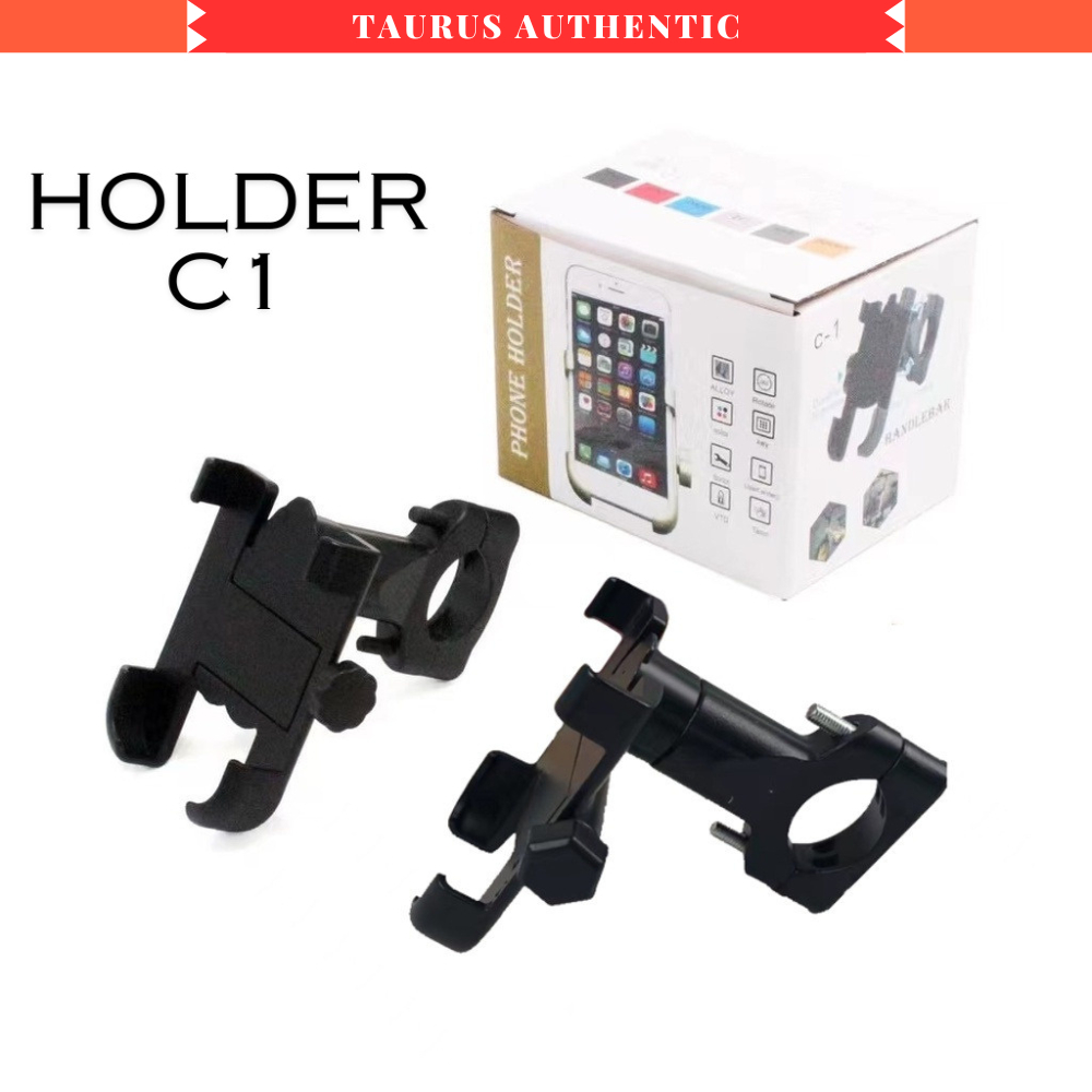 Jual Holder Hp Motor Stang Bahan Besi Full Metal Aluminum Universal Holder Stang Motor HM-22 ...