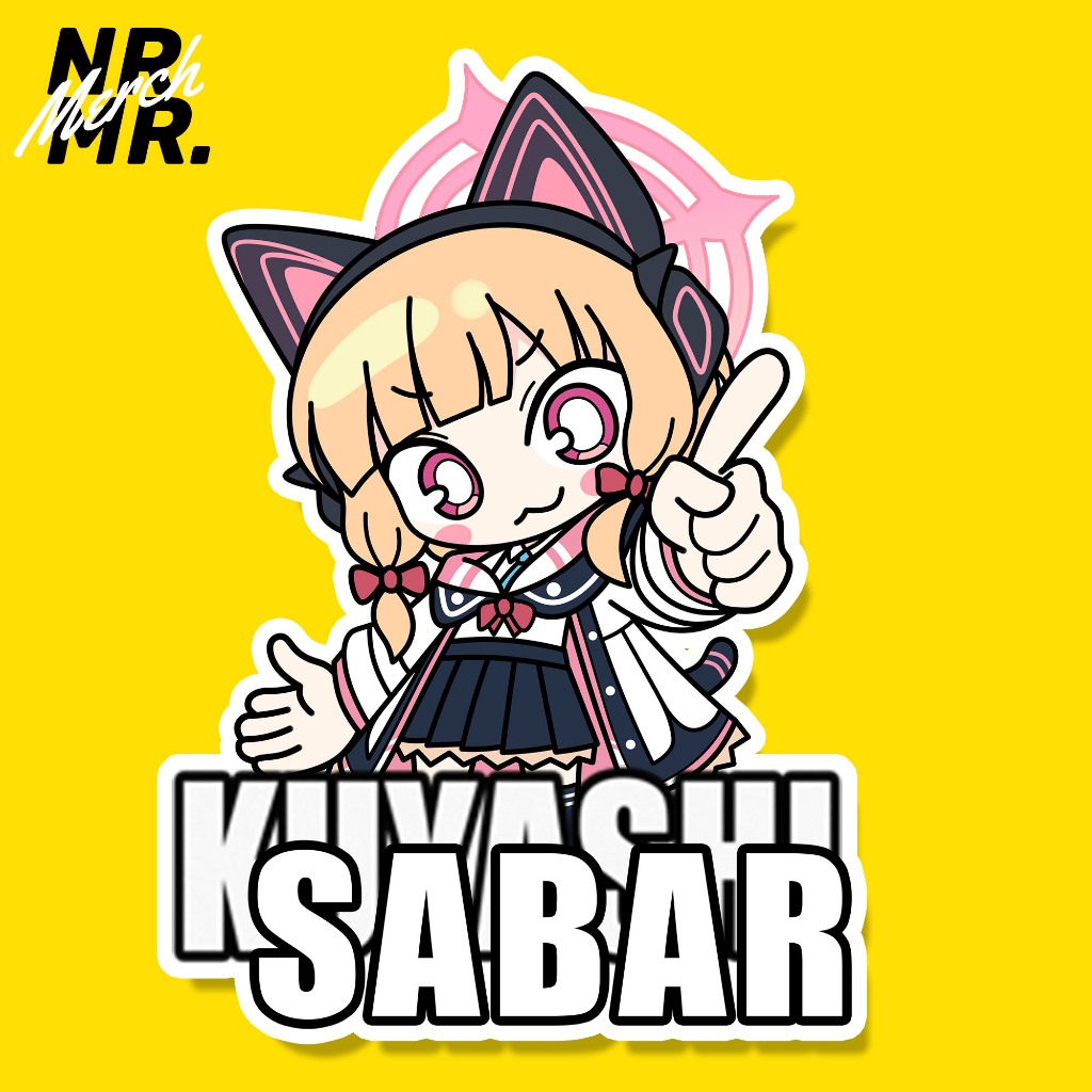 Jual Stiker Saiba Momoi KSABAR Blue Archive Chibi Anime Sticker ...